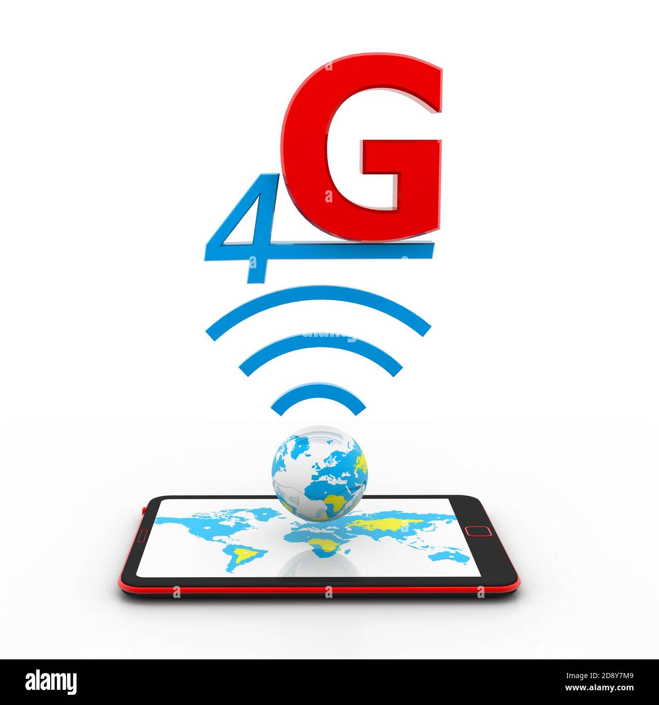 3d 4g mobile antenna wireless hi-res stock photography and images - Alamy