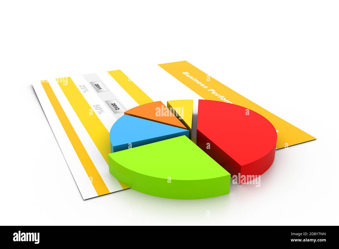 3d Financial report Stock Photo - Alamy