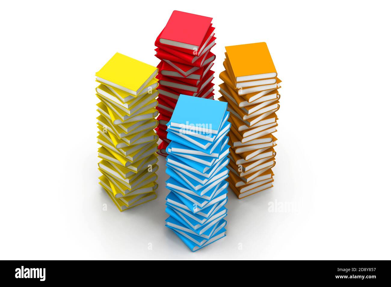 3d red books Cut Out Stock Images & Pictures - Alamy