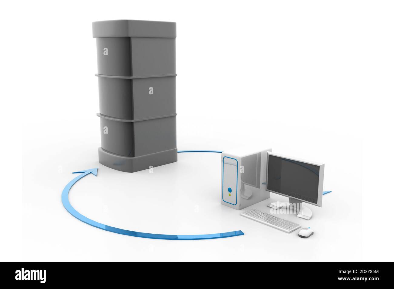 computer and server Stock Photo - Alamy