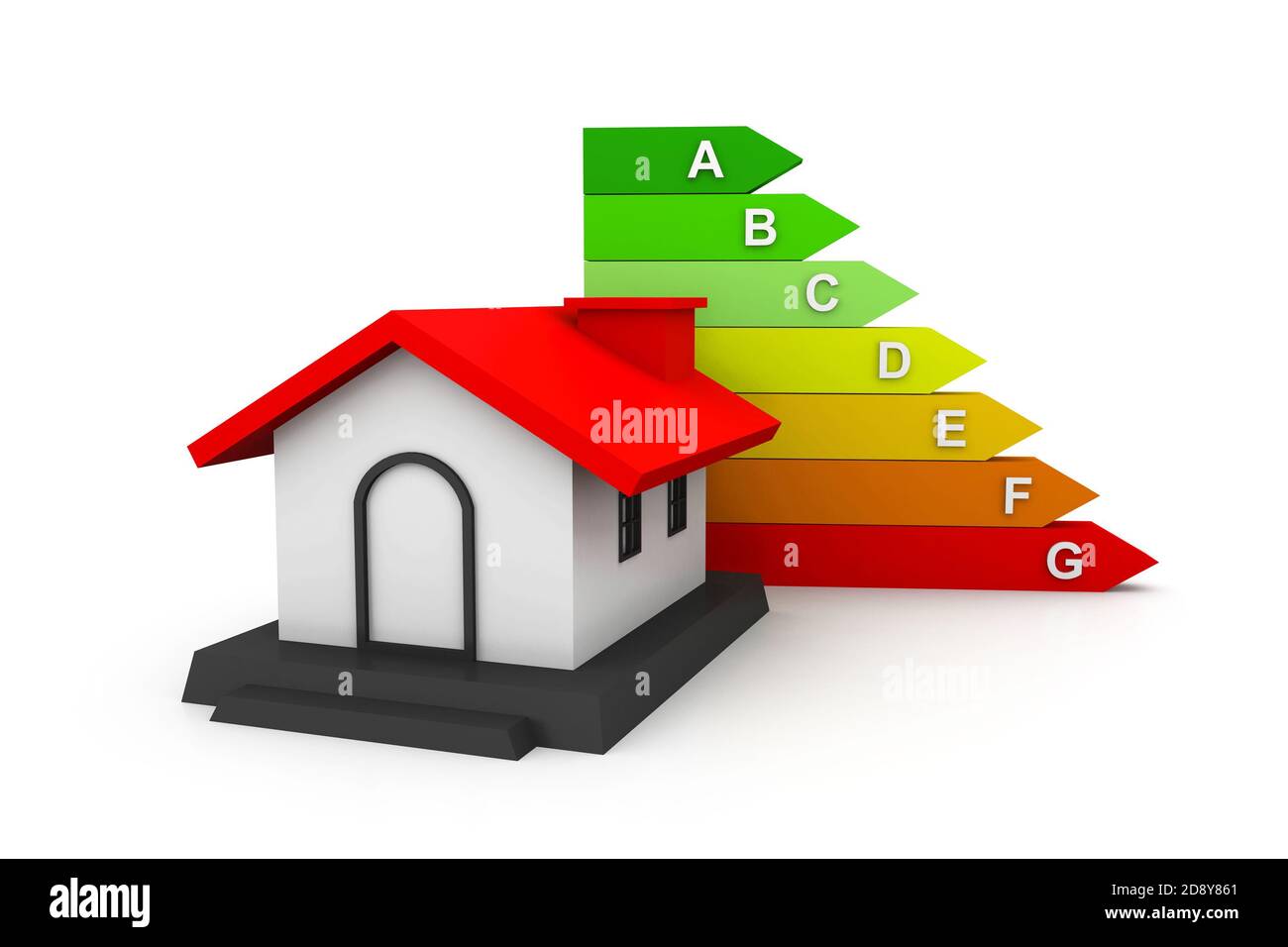 Housing energy efficiency rating certification system Stock Photo - Alamy