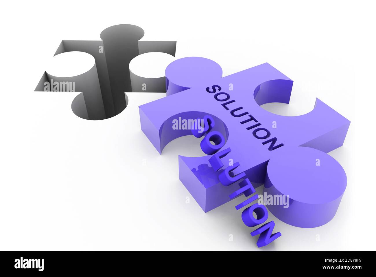 Jigsaw Puzzle solution Stock Photo - Alamy