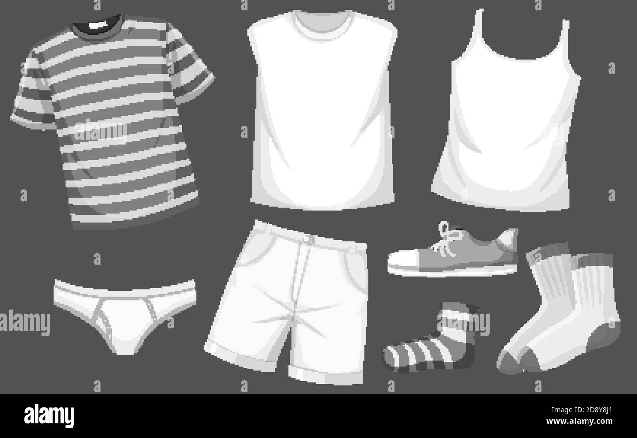 Set of costume objects illustration Stock Vector Image & Art - Alamy