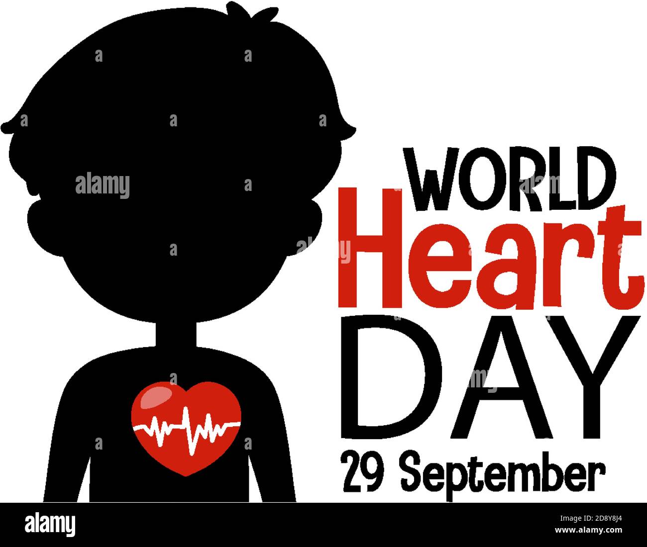 World heart day living Stock Vector Images - Alamy