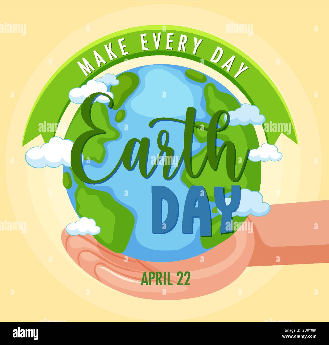 Make every day earth day illustration Stock Vector Image & Art - Alamy