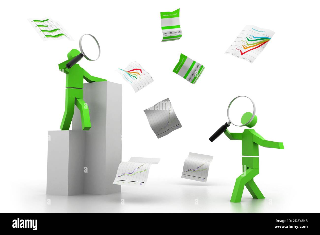 Businessman documents business report Cut Out Stock Images & Pictures ...