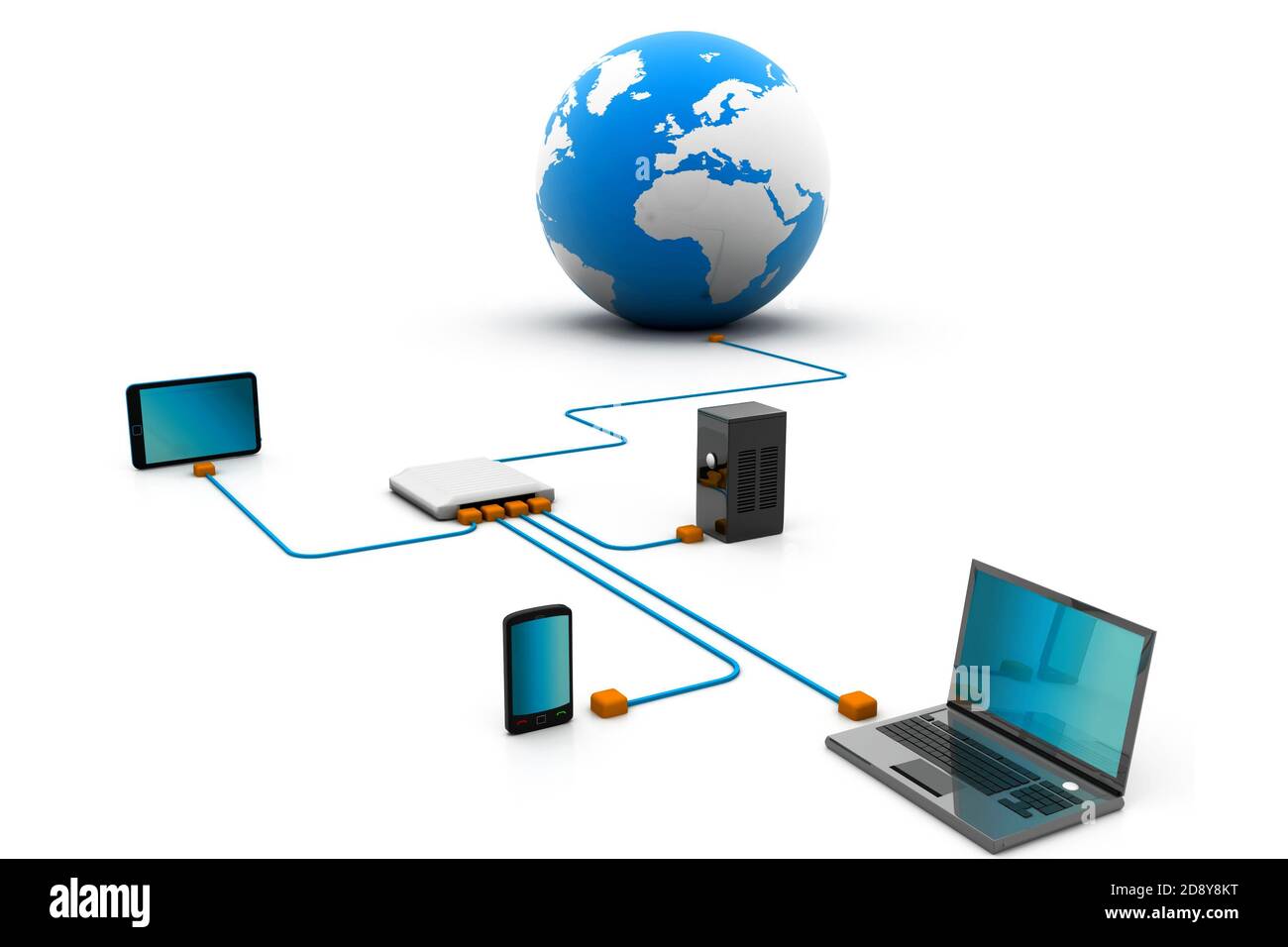 home network online router Stock Photo - Alamy