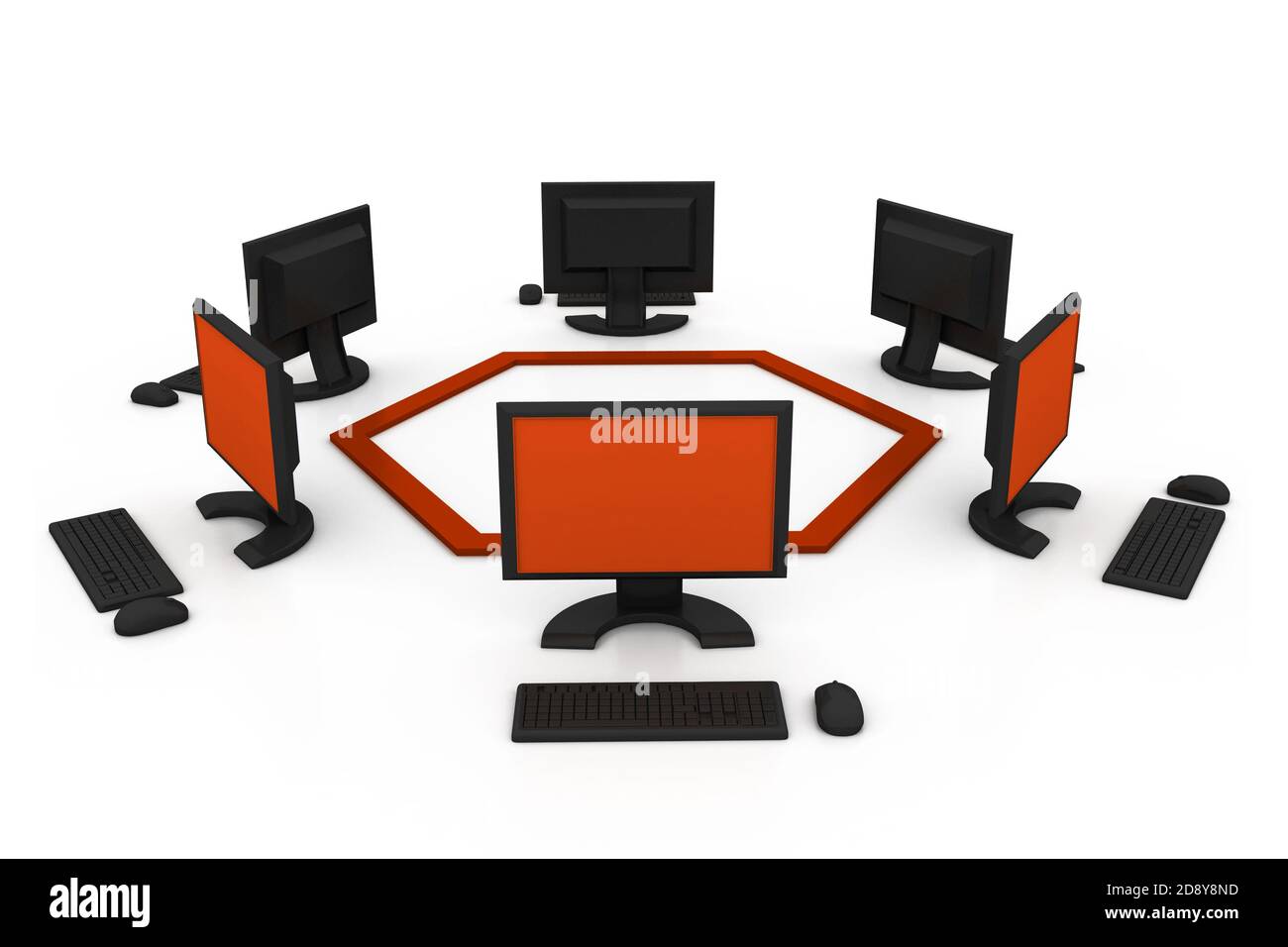 Computer network Stock Photo - Alamy