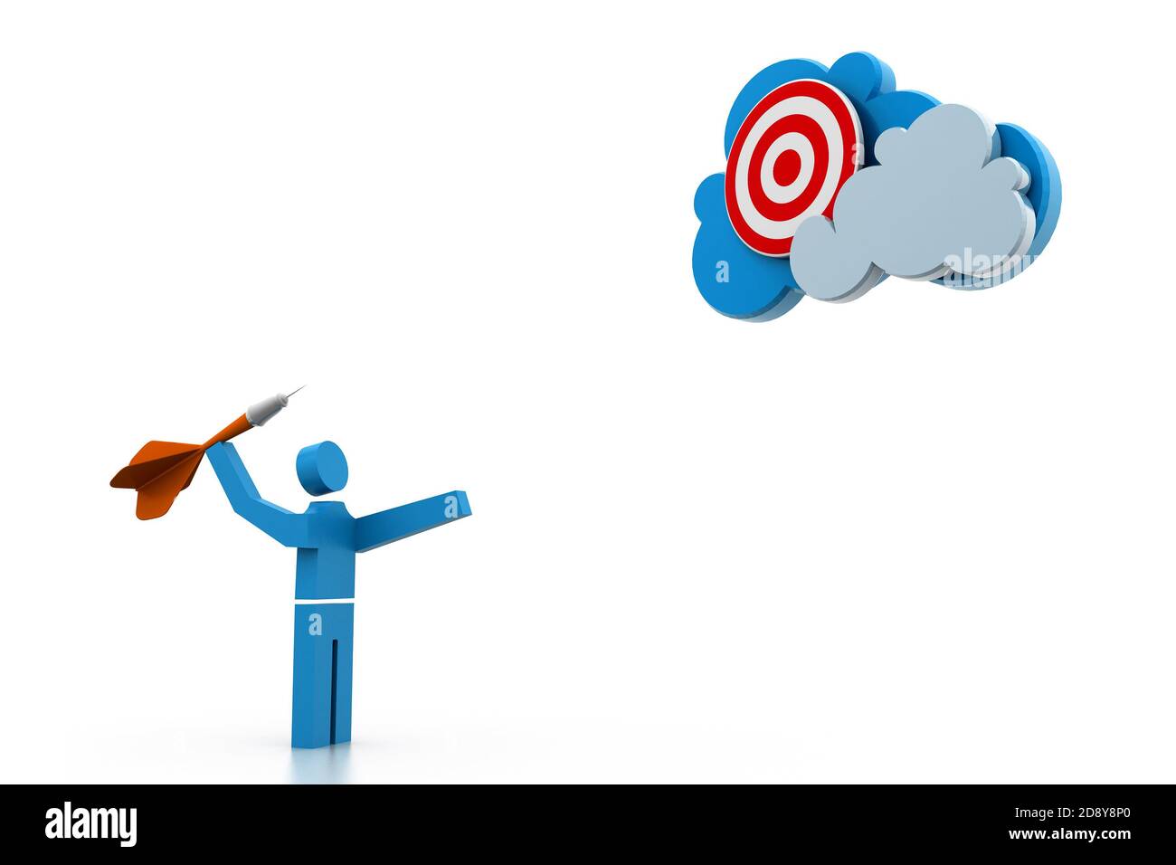 Aiming for a high target Stock Photo - Alamy