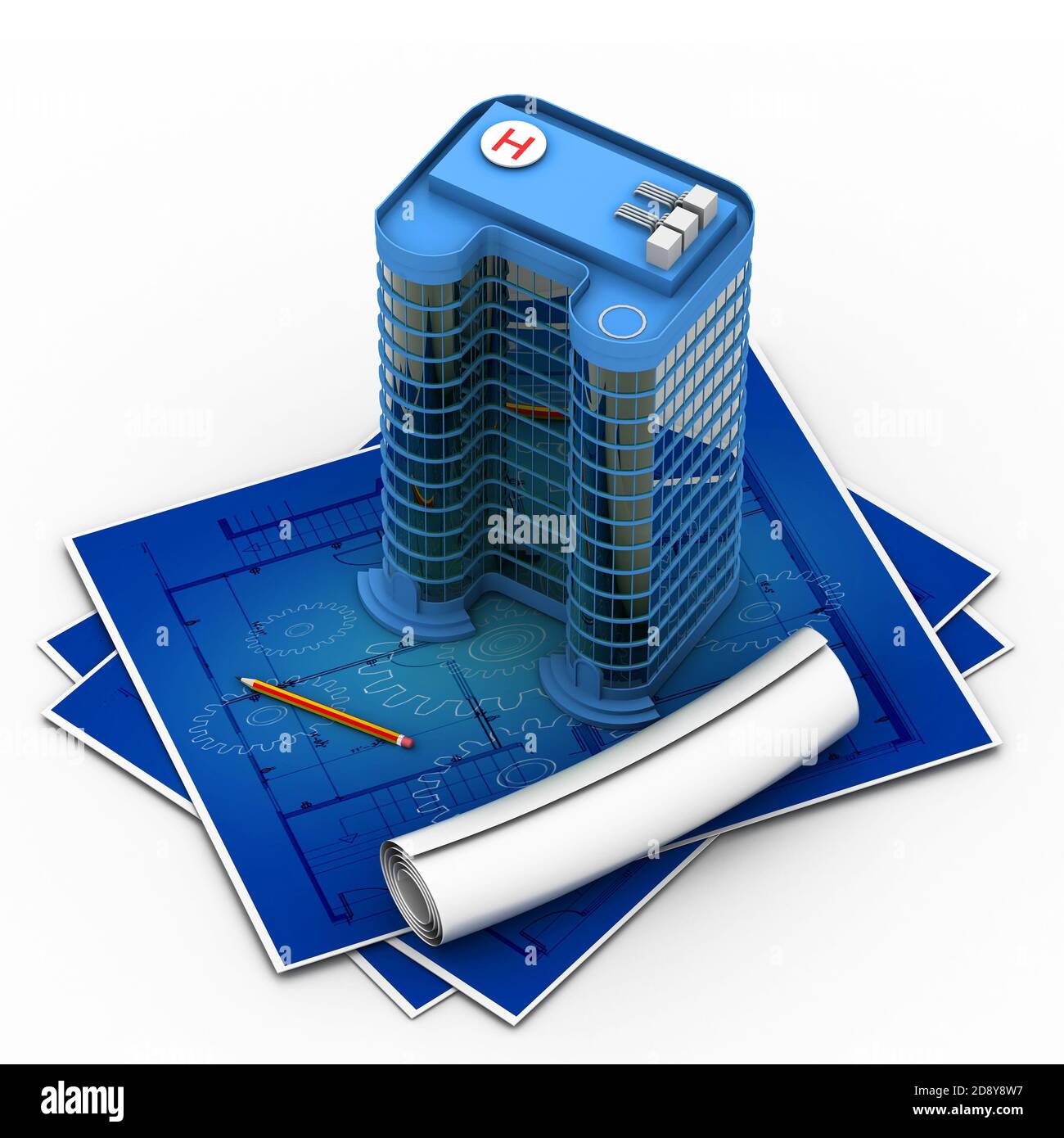 modern project of building Stock Photo - Alamy
