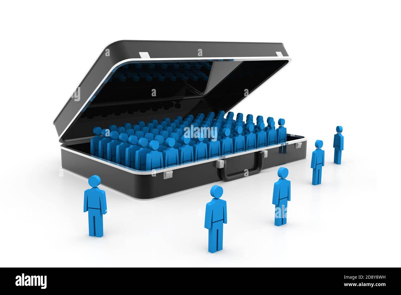 People in briefcase Stock Photo - Alamy