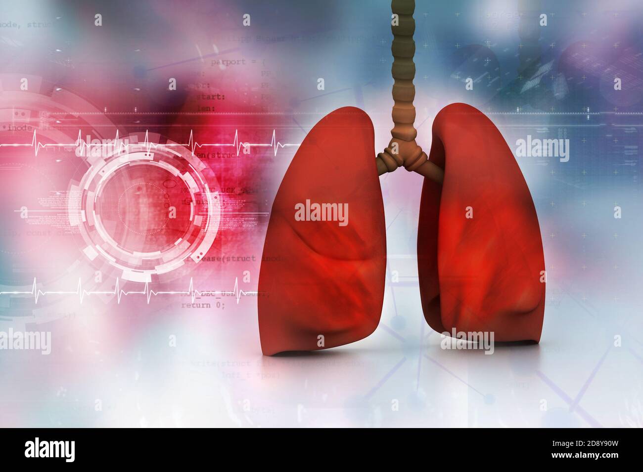 Human lungs in abstract digital design Stock Photo - Alamy