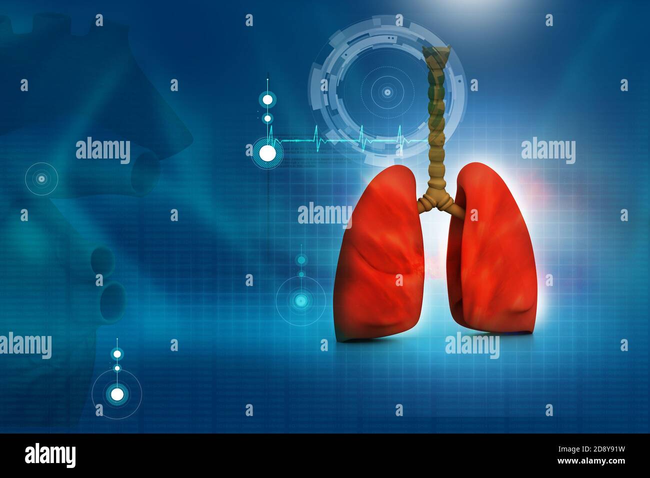 Human lungs in abstract digital design Stock Photo - Alamy