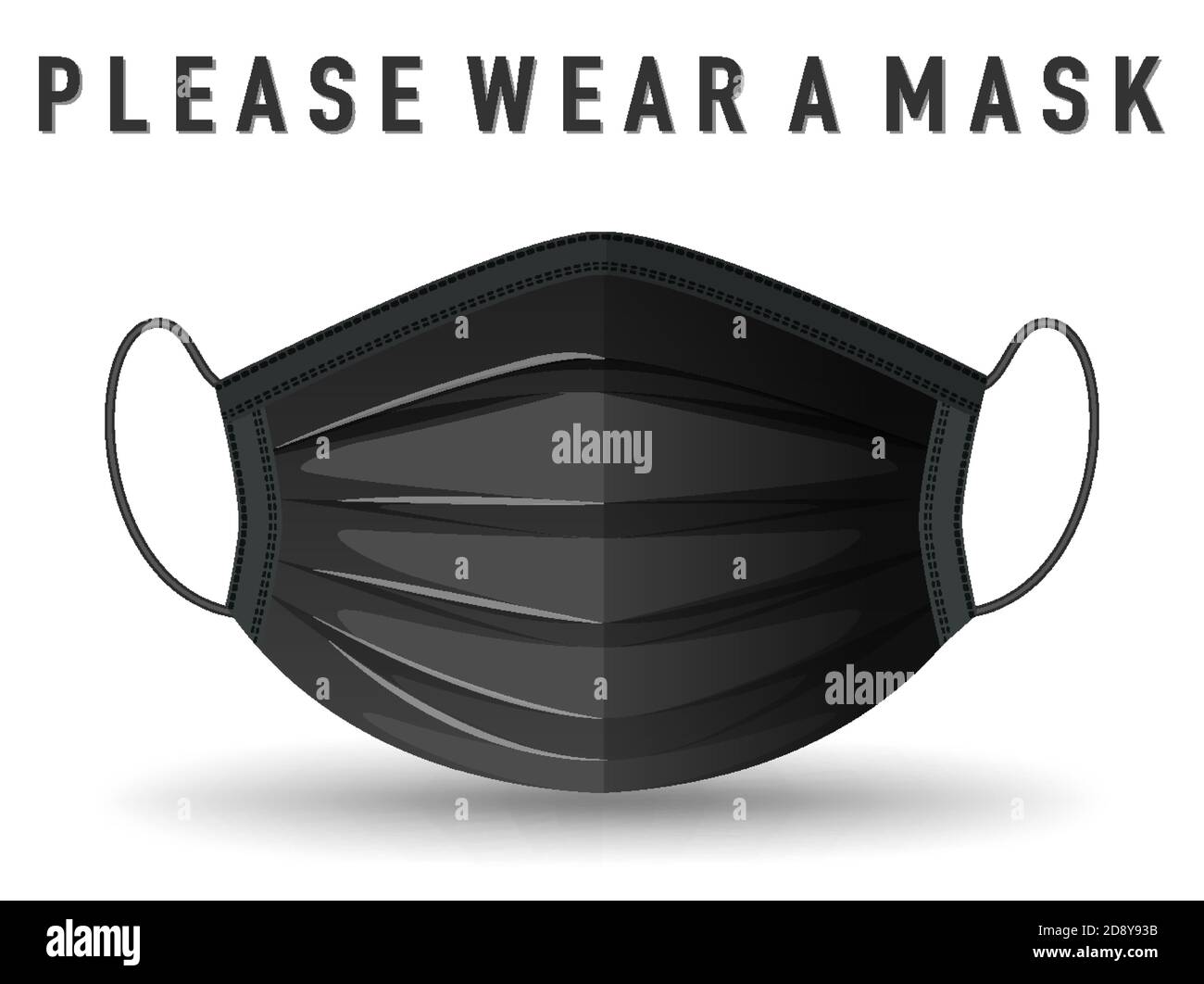 Please wear mask sign illustration Stock Vector Image & Art - Alamy