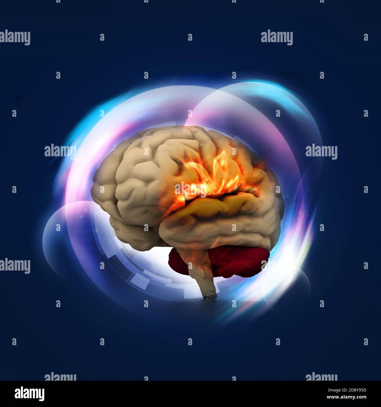 Human brain in abstract hi-res stock photography and images - Alamy