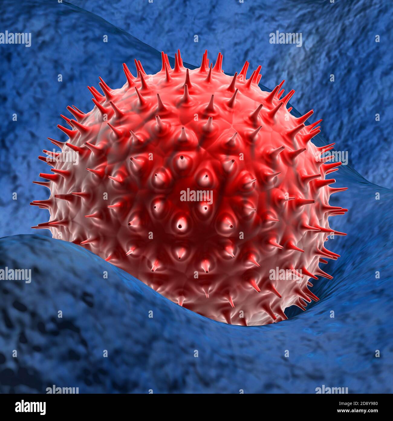 Realistic rendering of virus Stock Photo - Alamy