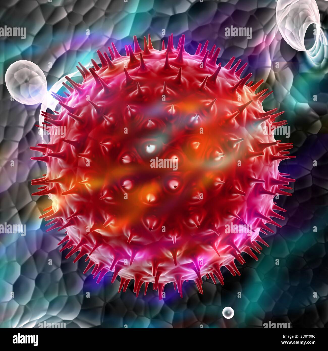 Digital illustration of virus Stock Photo - Alamy