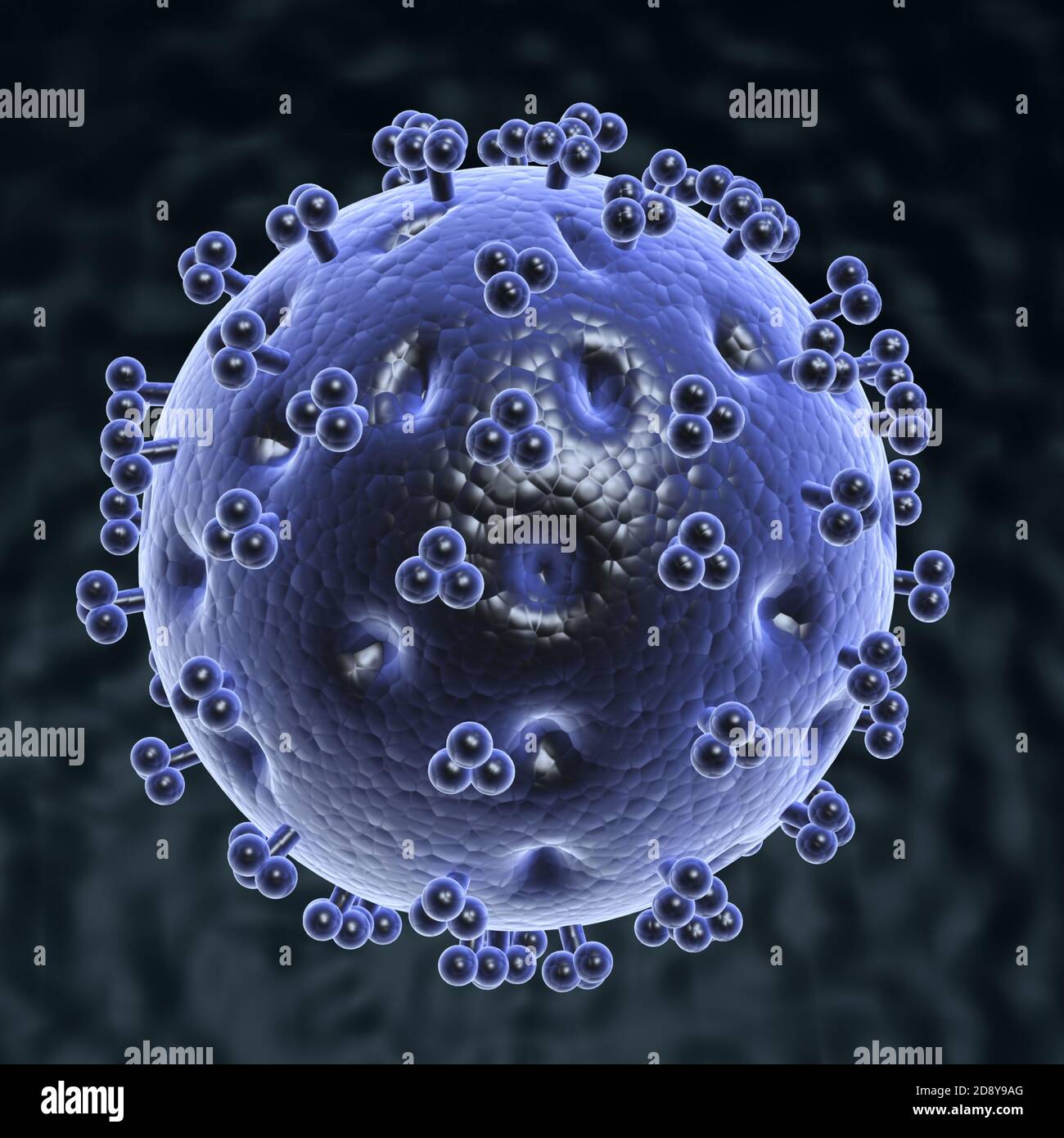 3d virus in white background Stock Photo - Alamy