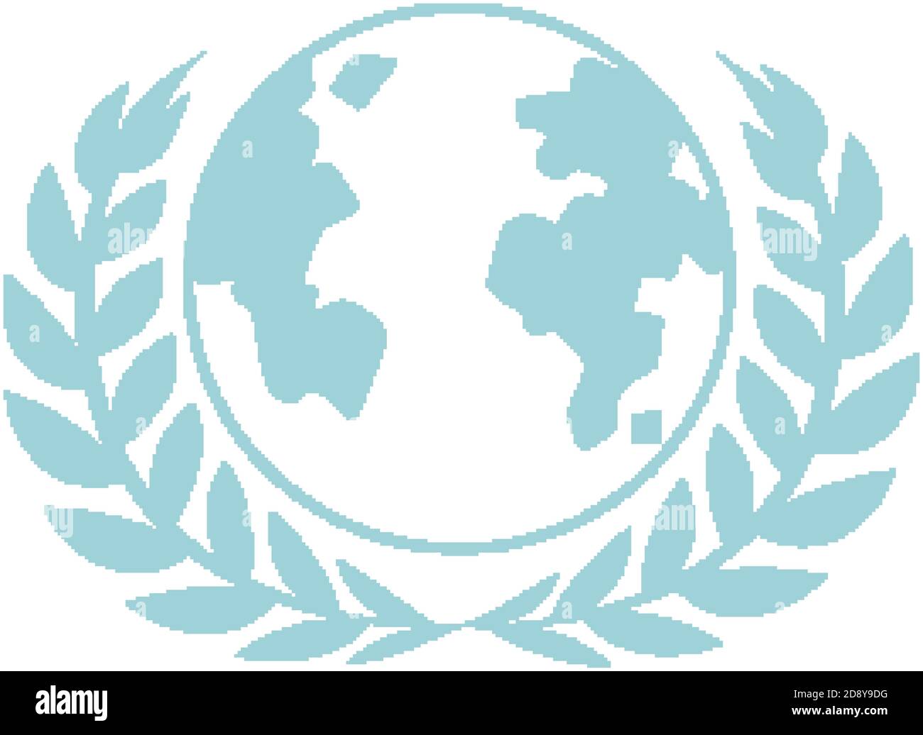 Blue peace symbol on white background illustration Stock Vector Image ...