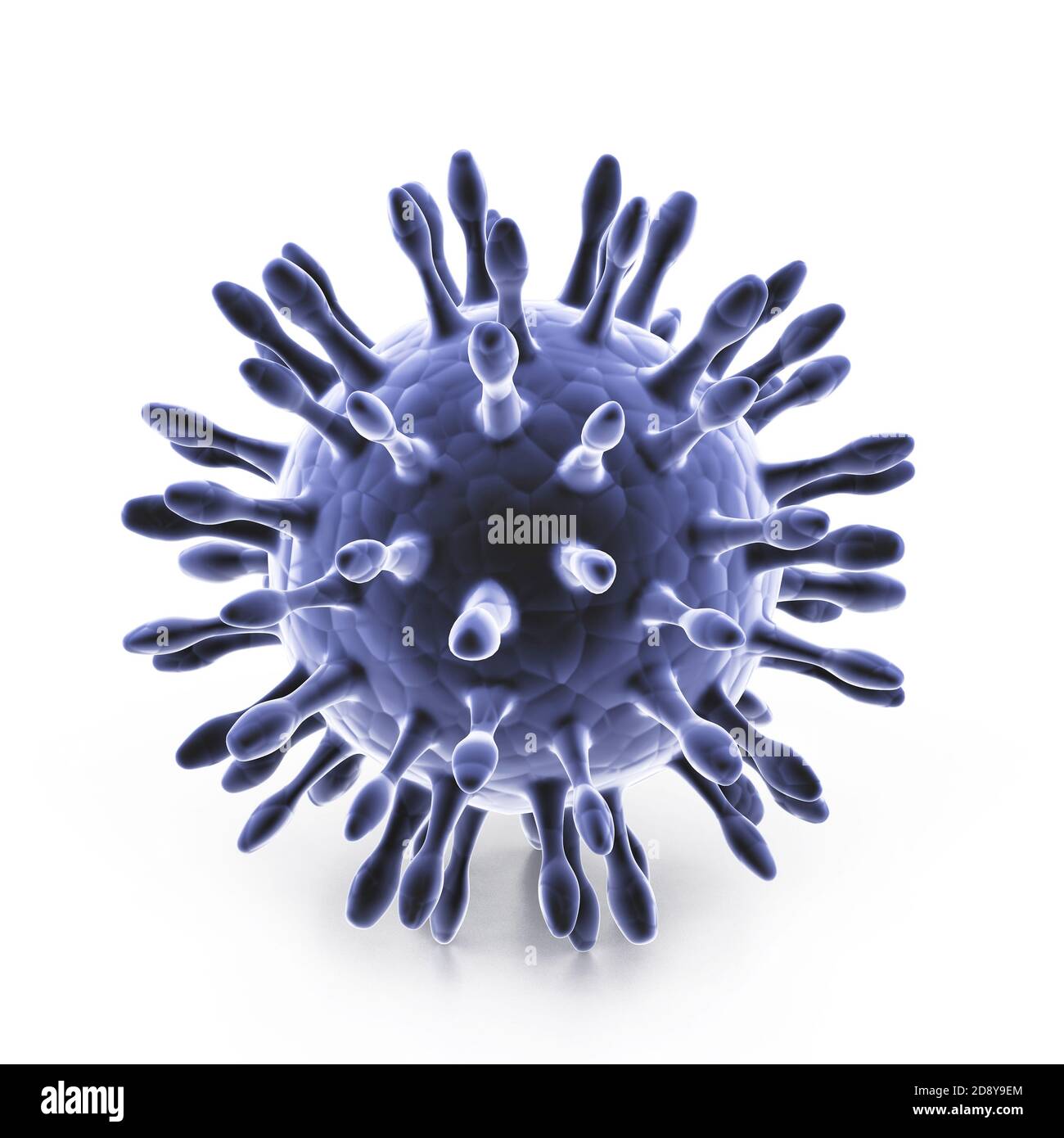 3d virus in white background Stock Photo - Alamy
