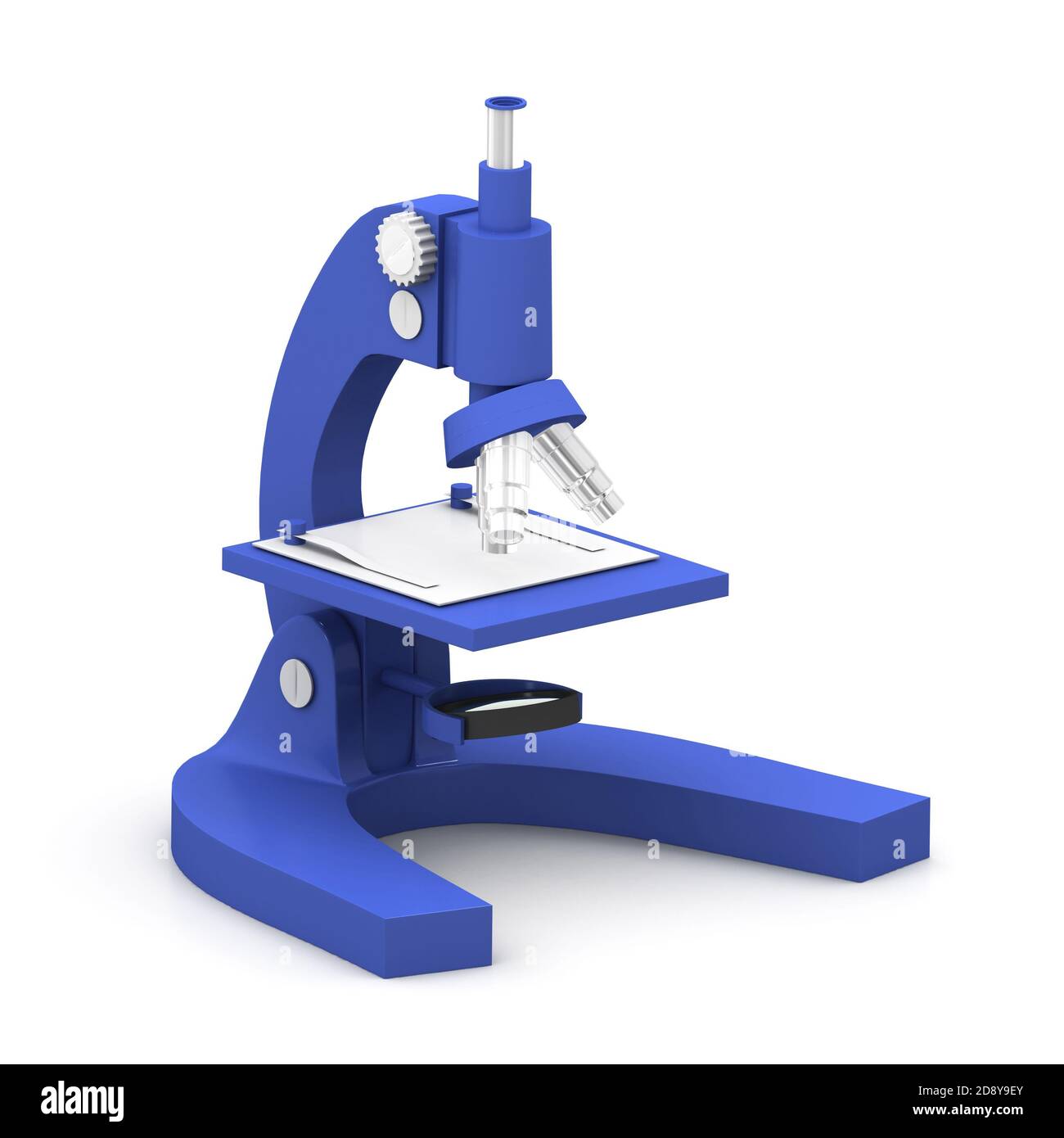 3d Microscope on a white background Stock Photo - Alamy