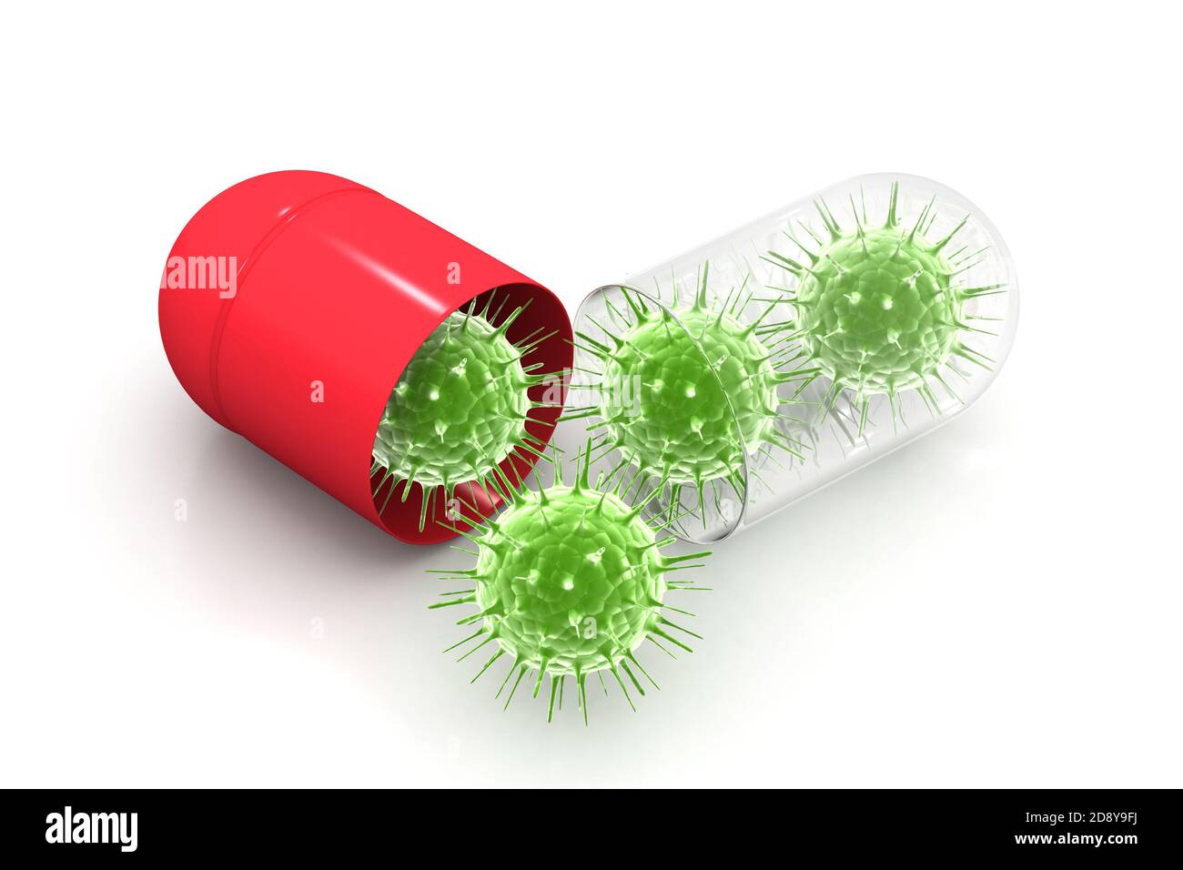 Virus in capsule Stock Photo - Alamy