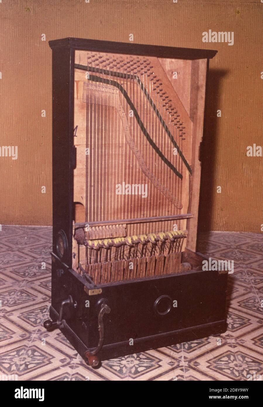 Antique mechanical music cabinet player Stock Photo - Alamy