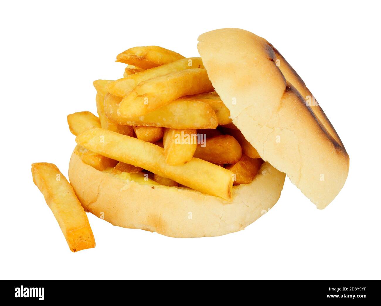 Oven bottom chip sandwich isolated on a white background Stock Photo ...