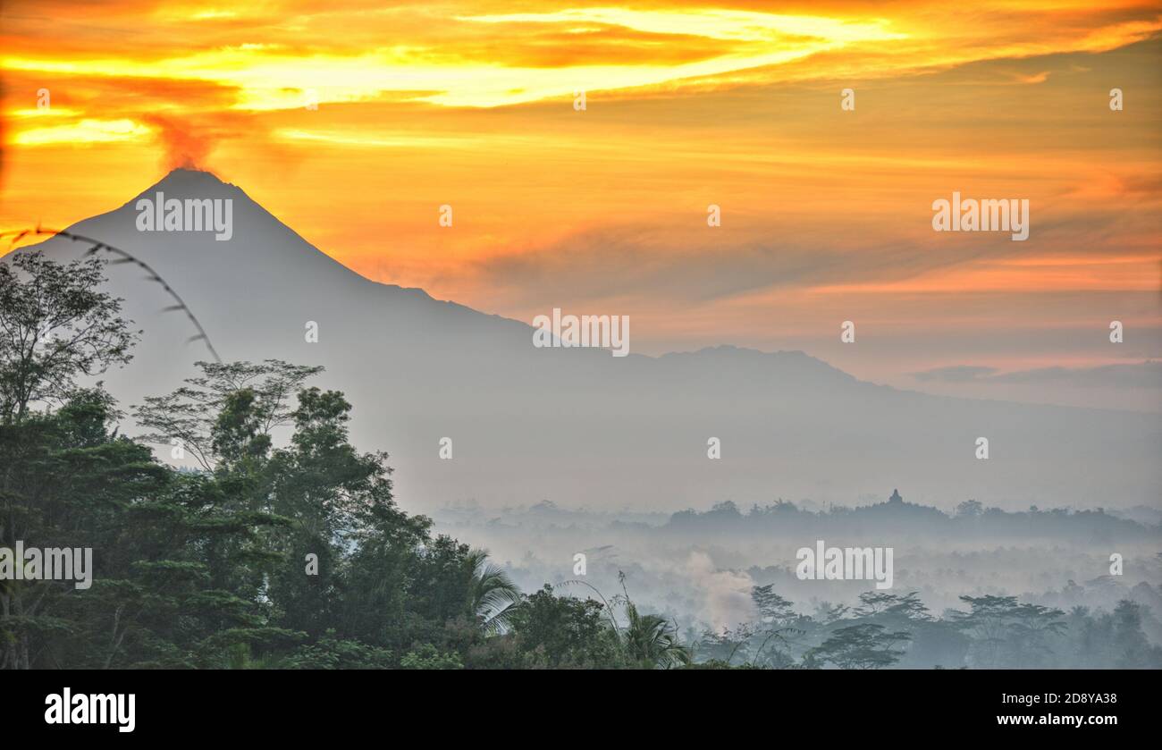 Borobudur was heavily affected by the eruption of Mount Merapi in ...