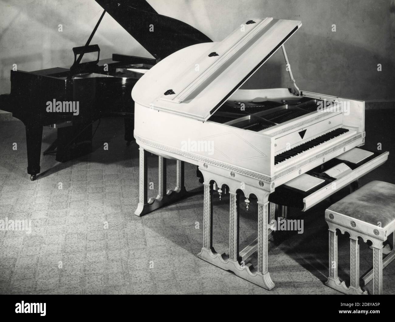 Antique player pianos Stock Photo - Alamy