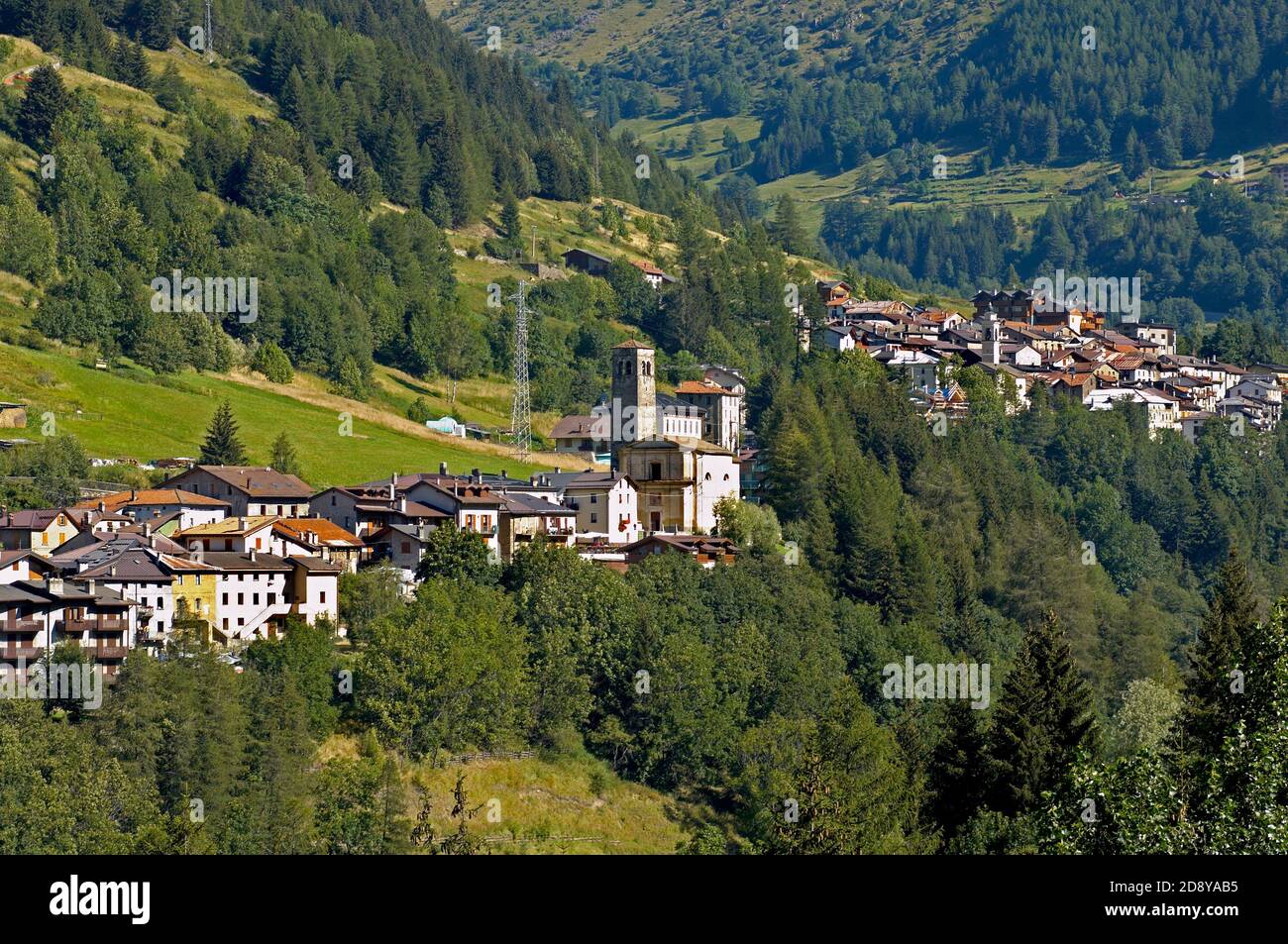 Pontedilegno (Bs),Valcamonica,Lombardy,Italy, view of the country Stock ...