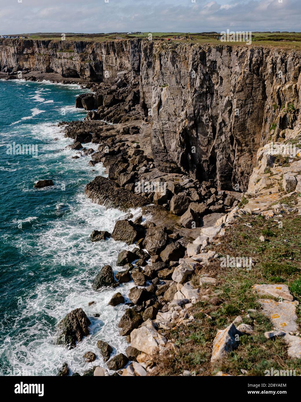 CASTLEMARTIN, WALES - 13 SEPTEMBER 2020: The Green Bridge of Wales ...