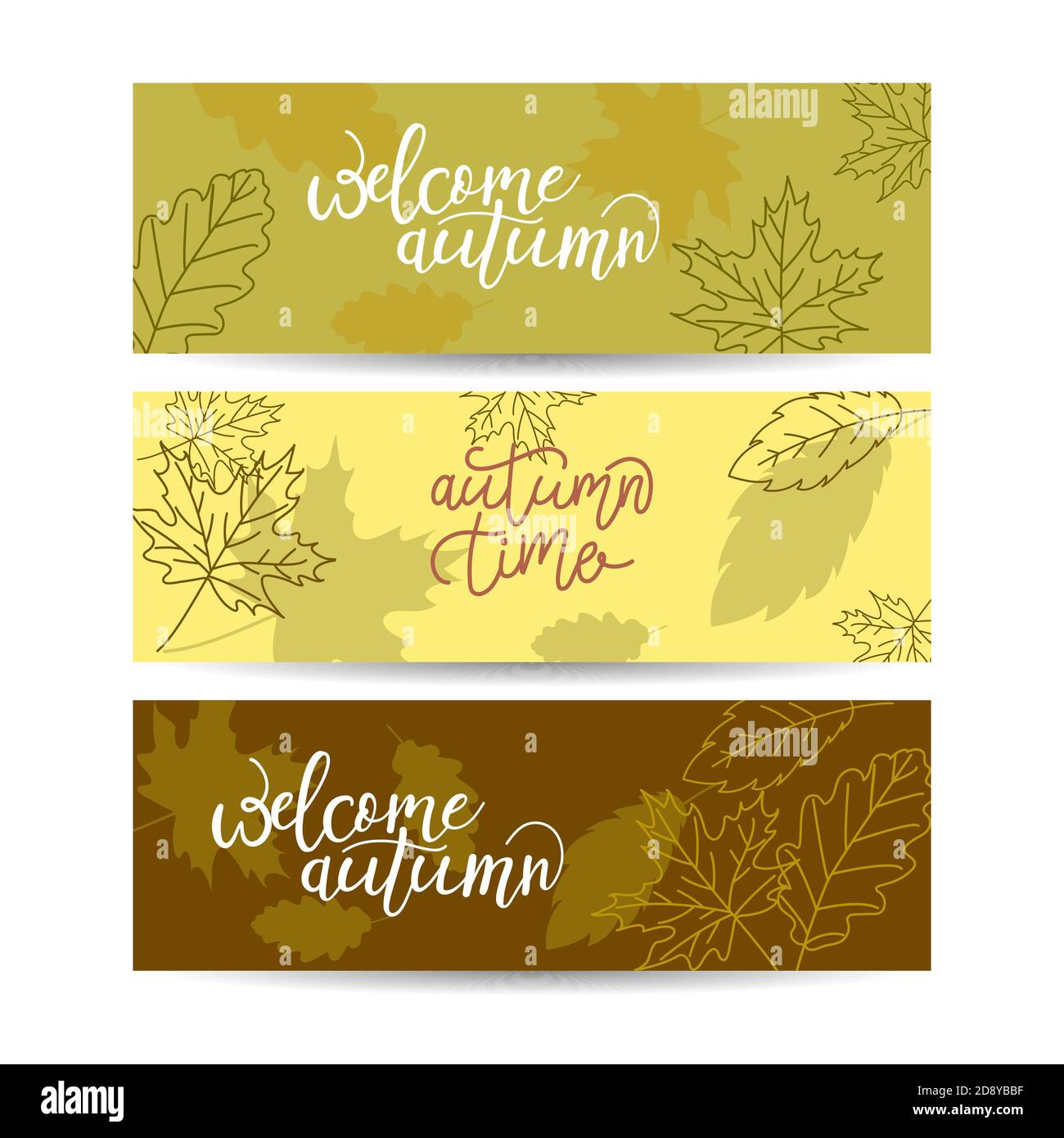 Three autumn banners, vector illustration Stock Vector Image & Art - Alamy