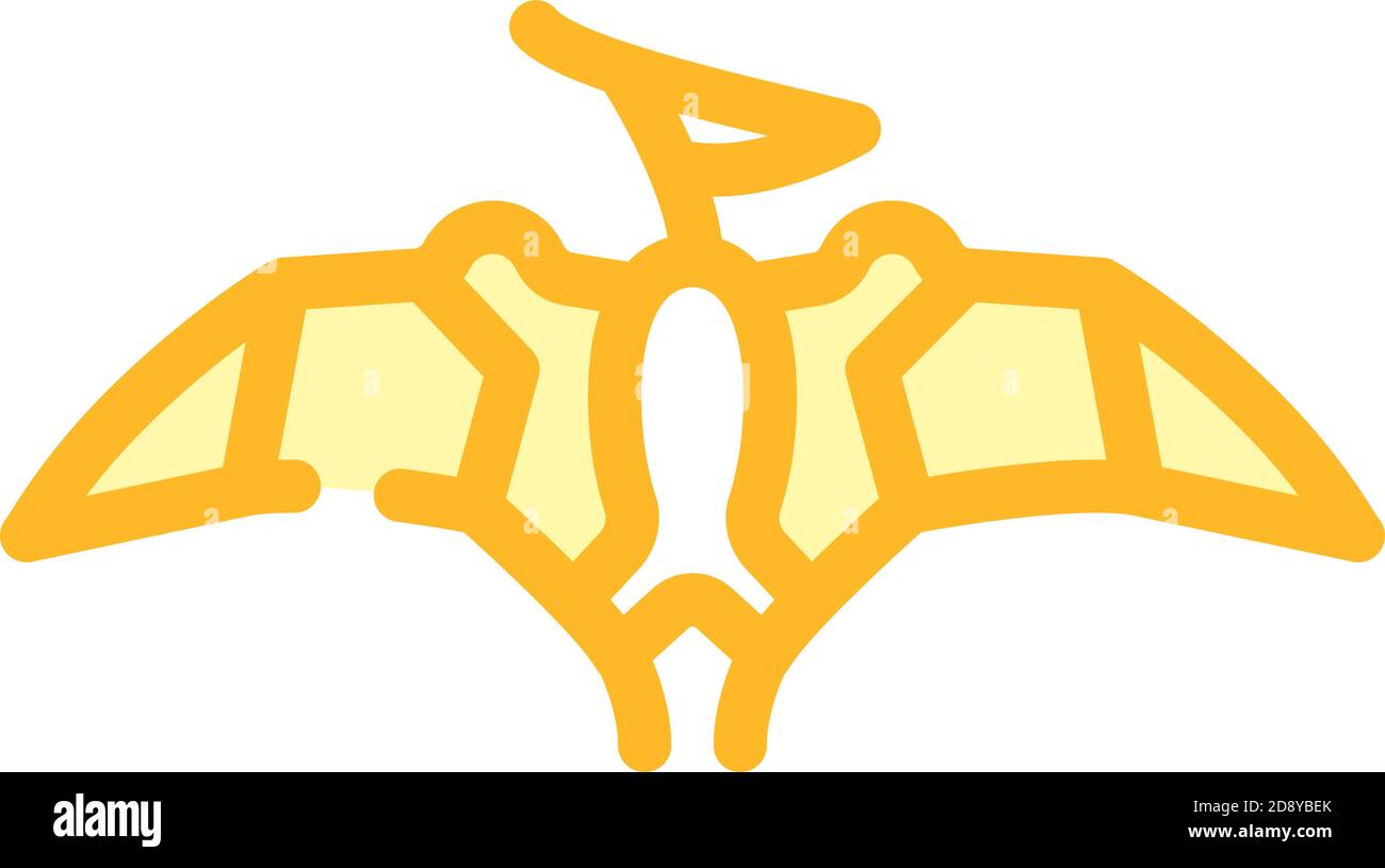 pterodactyl dinosaur color icon vector illustration sign Stock Vector ...