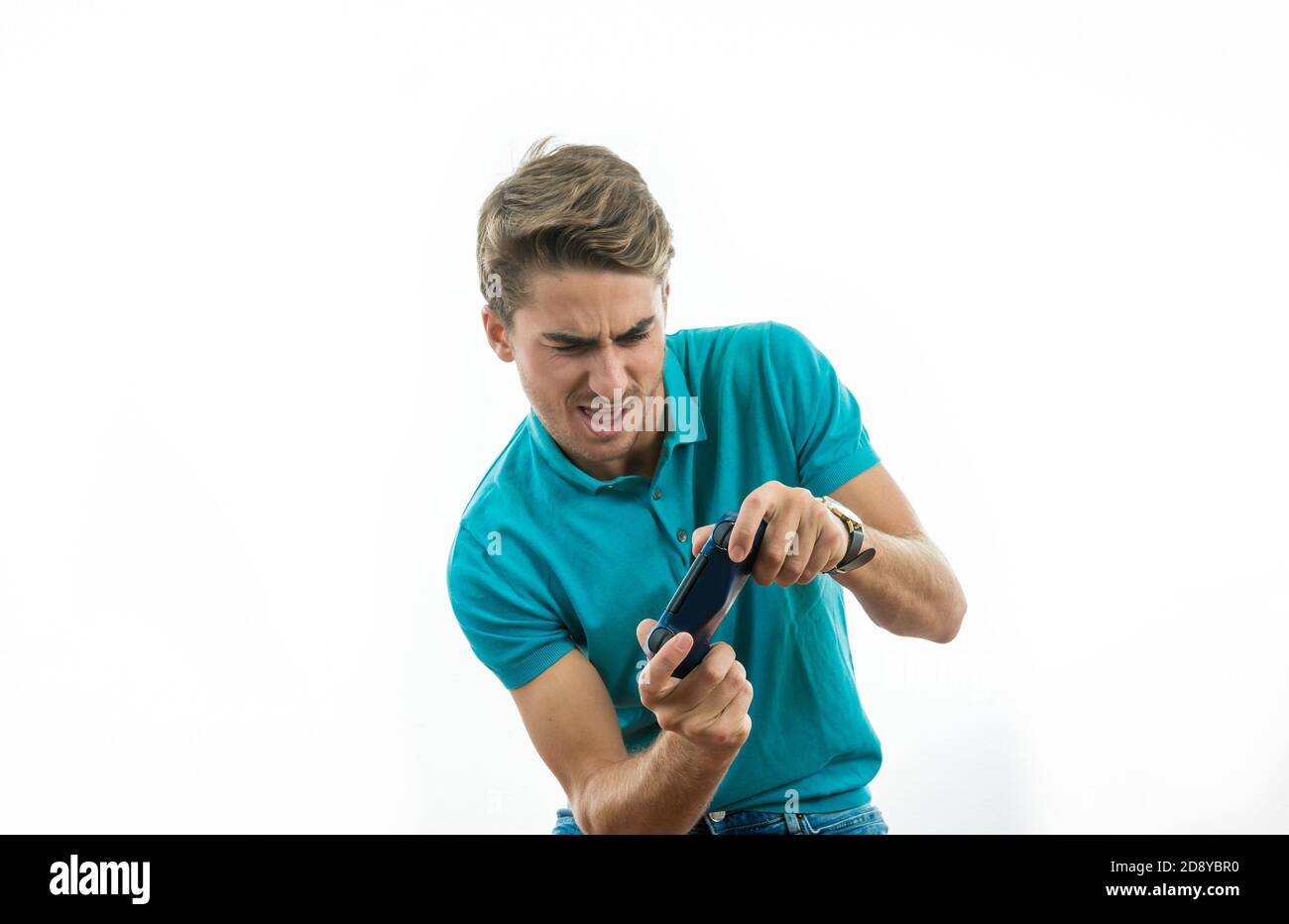 Group of friends playing video games and putting expressions of various ...