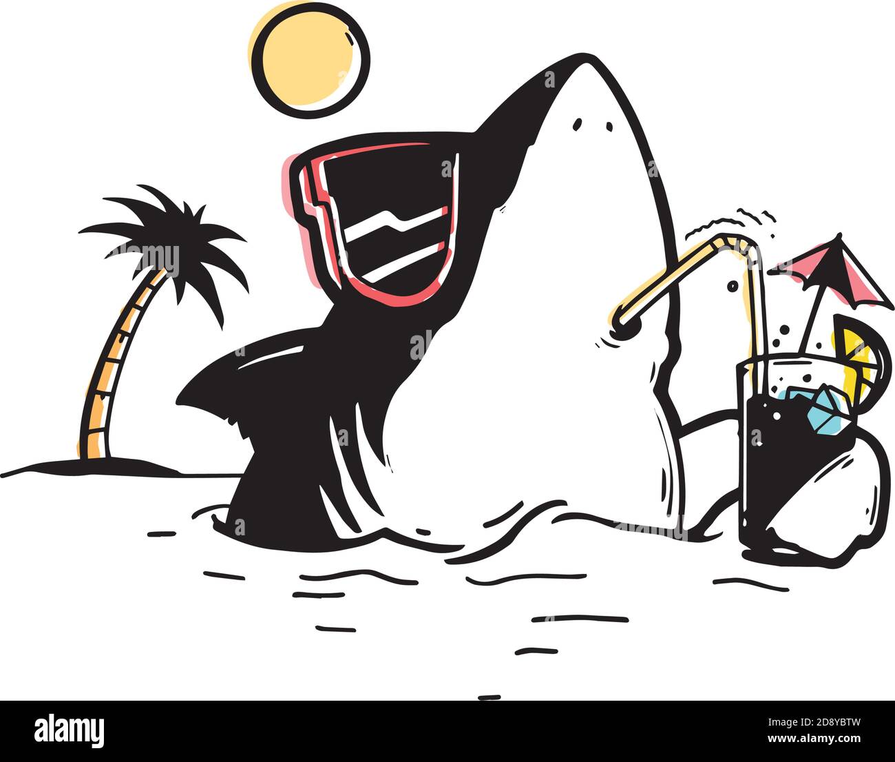 Ocean in hawaii Stock Vector Images - Alamy