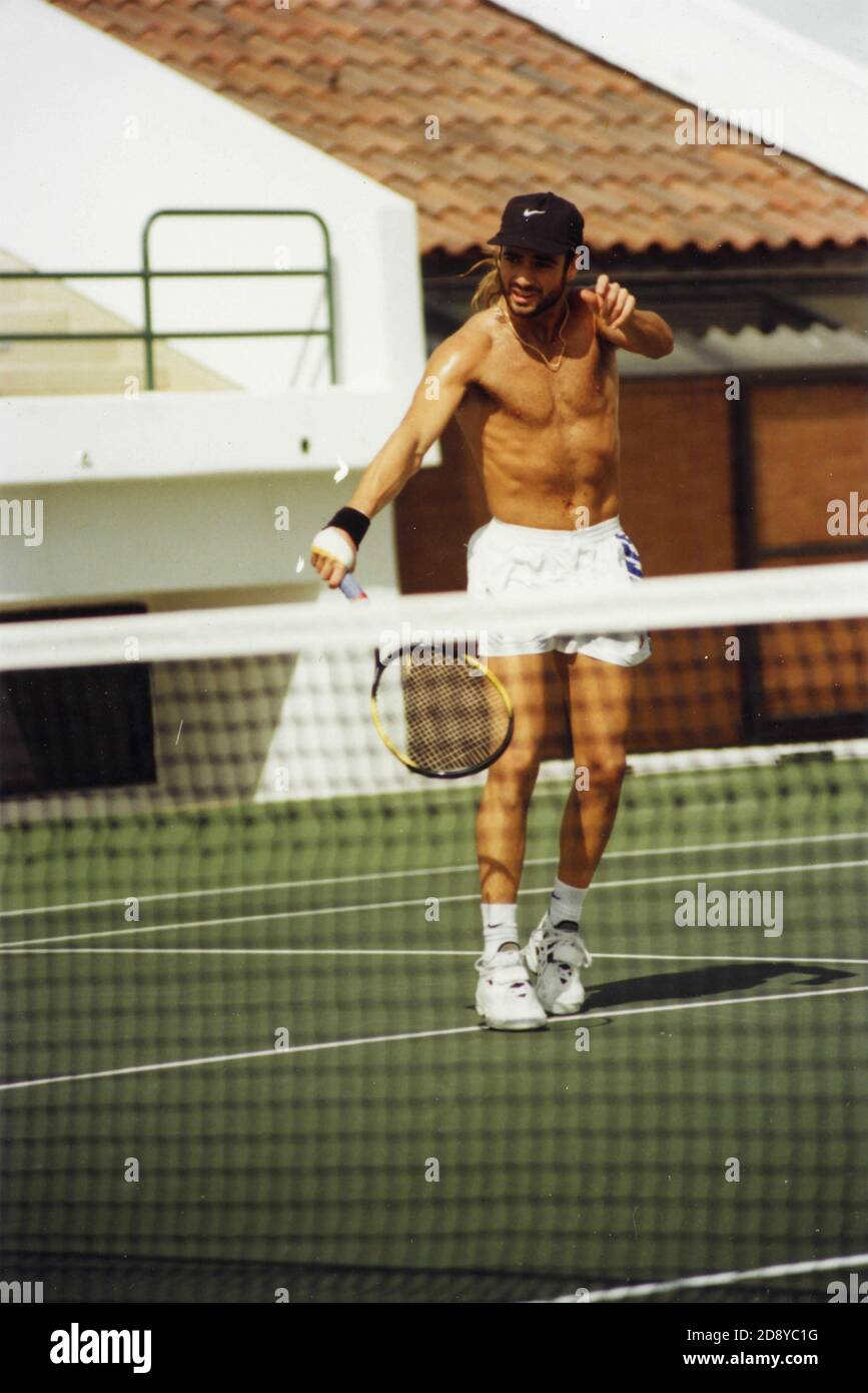 American tennis player Andre Agassi, 1994 Stock Photo - Alamy