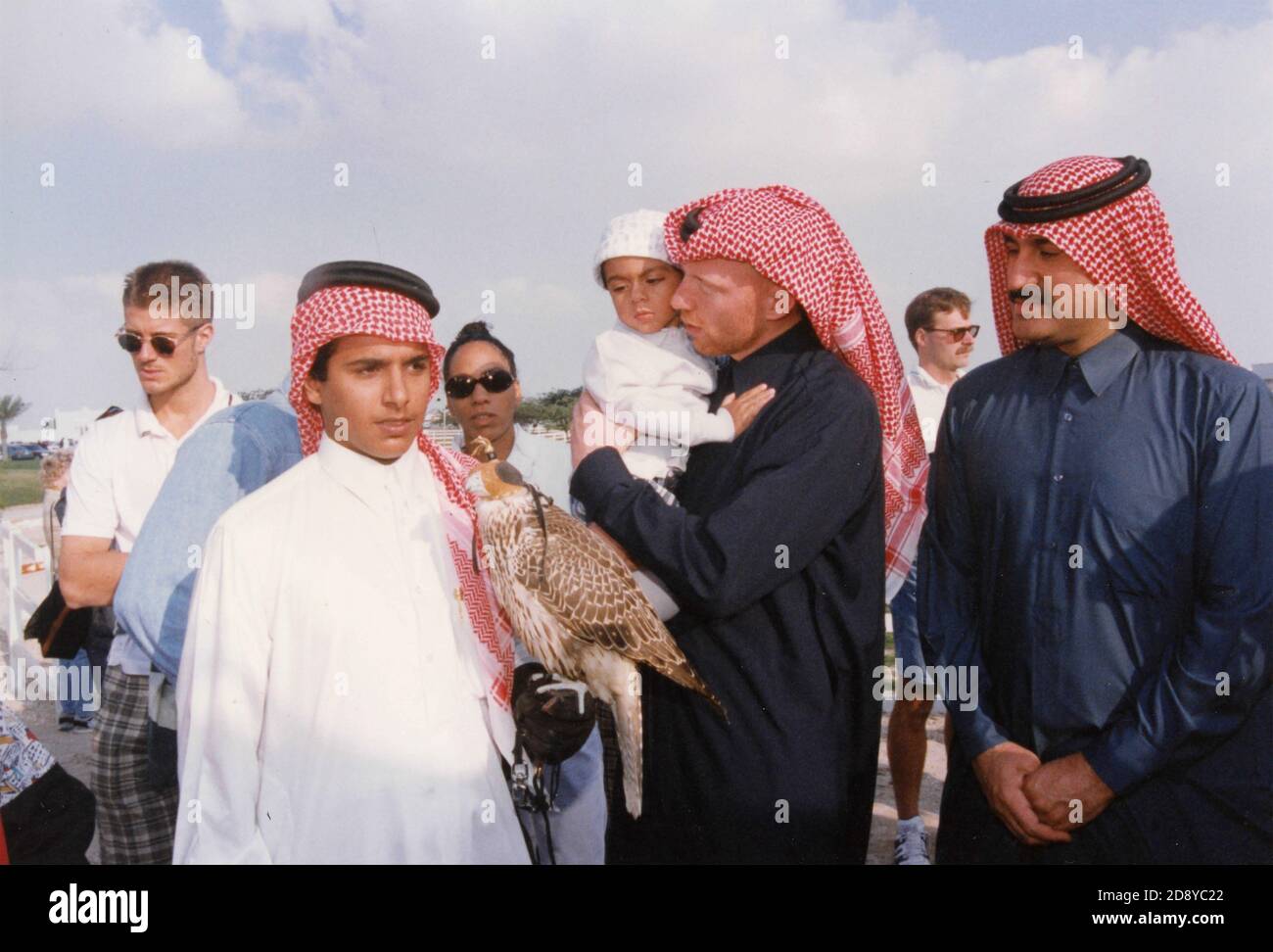 German tennis player Boris Becker with his baby, 1990s Stock Photo - Alamy
