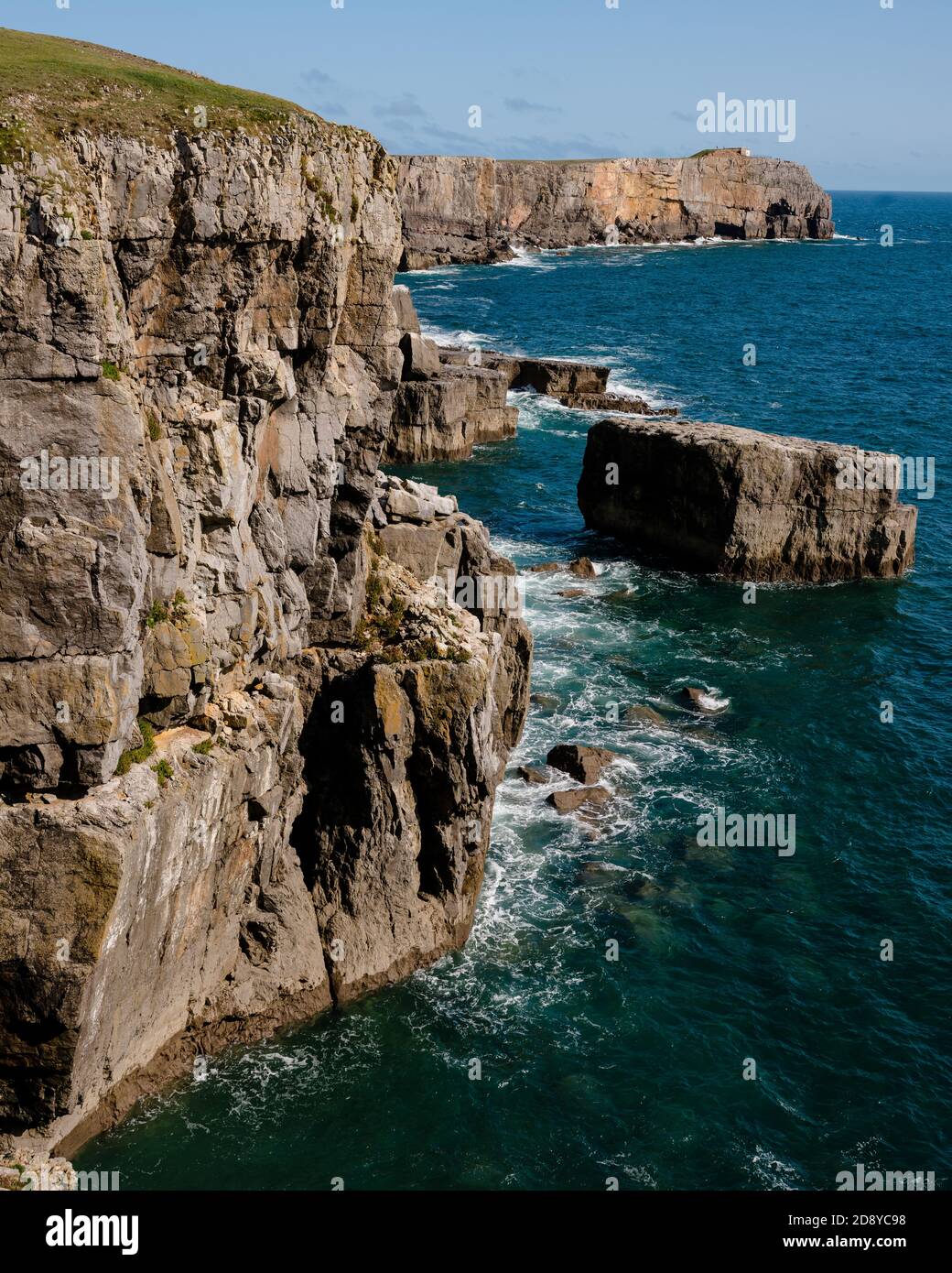 CASTLEMARTIN, WALES - 13 SEPTEMBER 2020: The Green Bridge of Wales ...