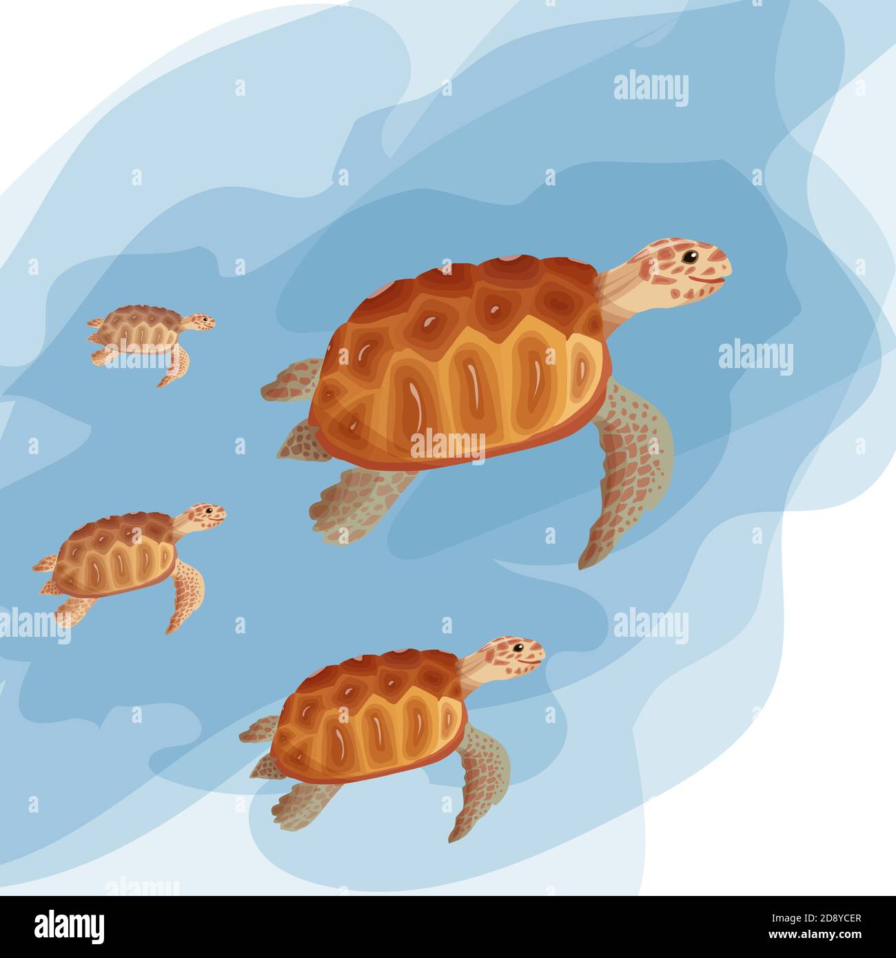 Teamwork Cute Turtles