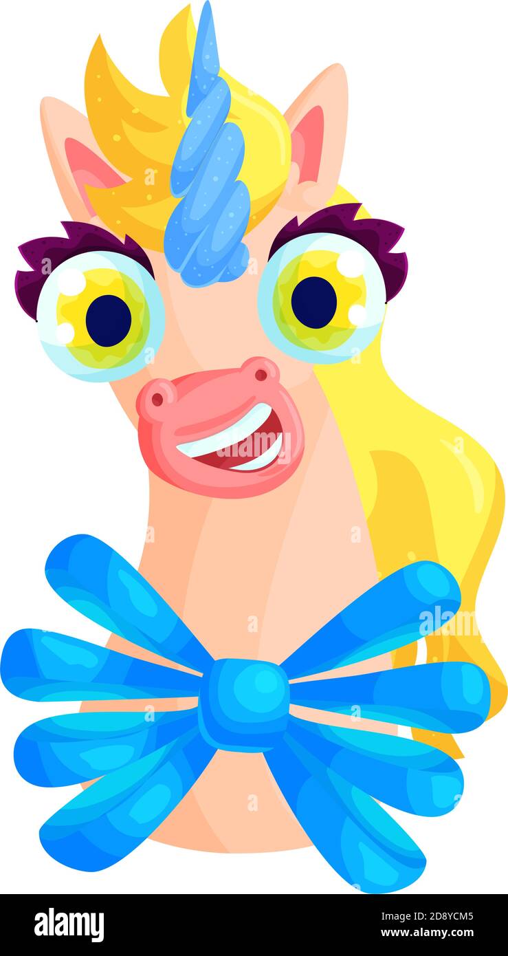 Cute little white unicorn Stock Vector Images - Alamy