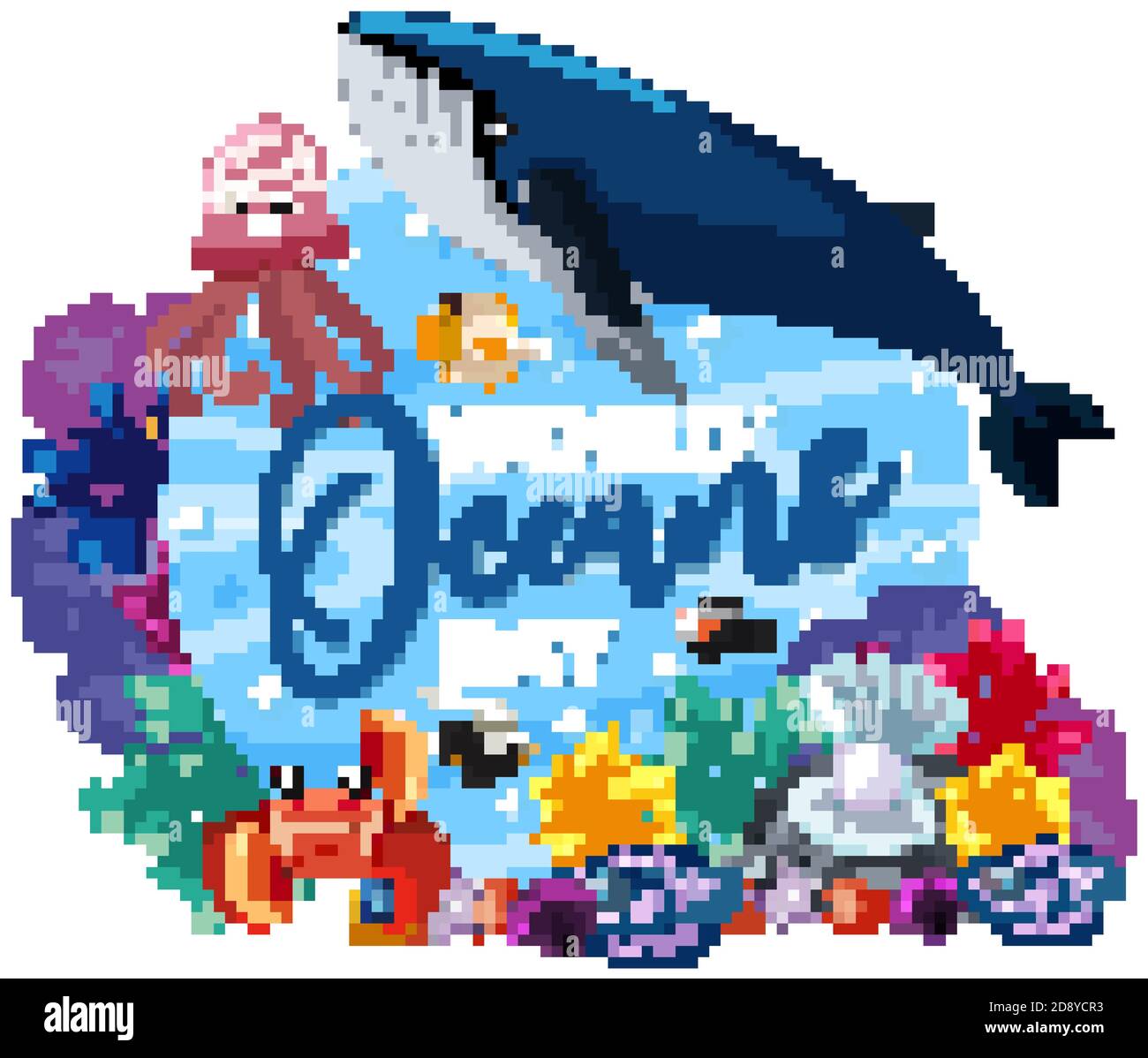 World oceans day background Cut Out Stock Images & Pictures - Alamy