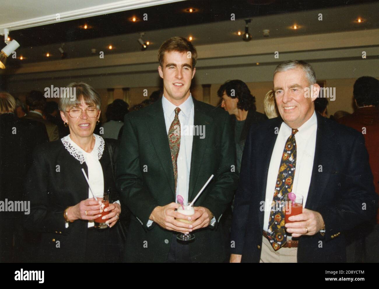 American tennis player Martin Todd with his parents, 1990s Stock Photo ...