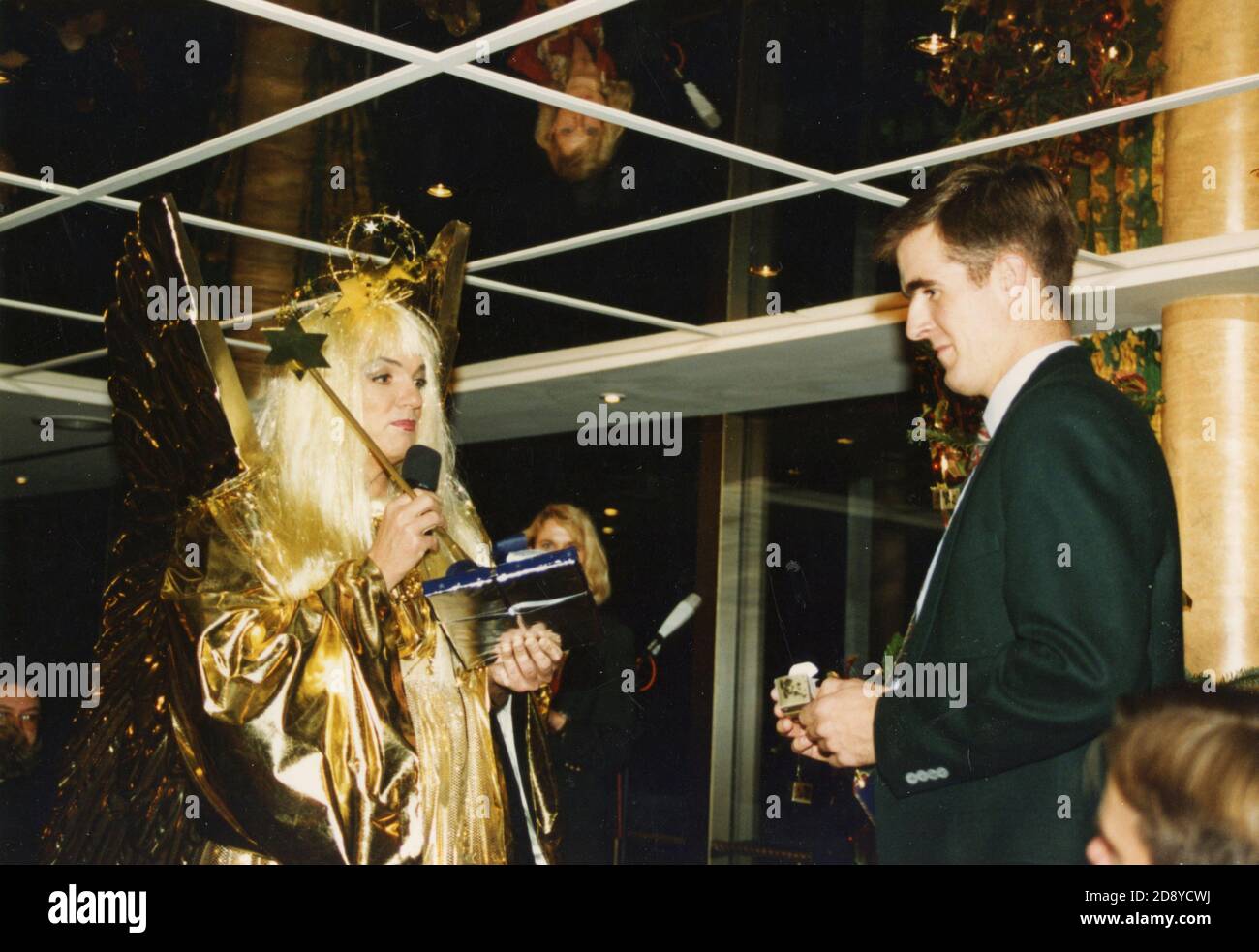 American tennis player Martin Todd receiving a prize, 1990s Stock Photo ...
