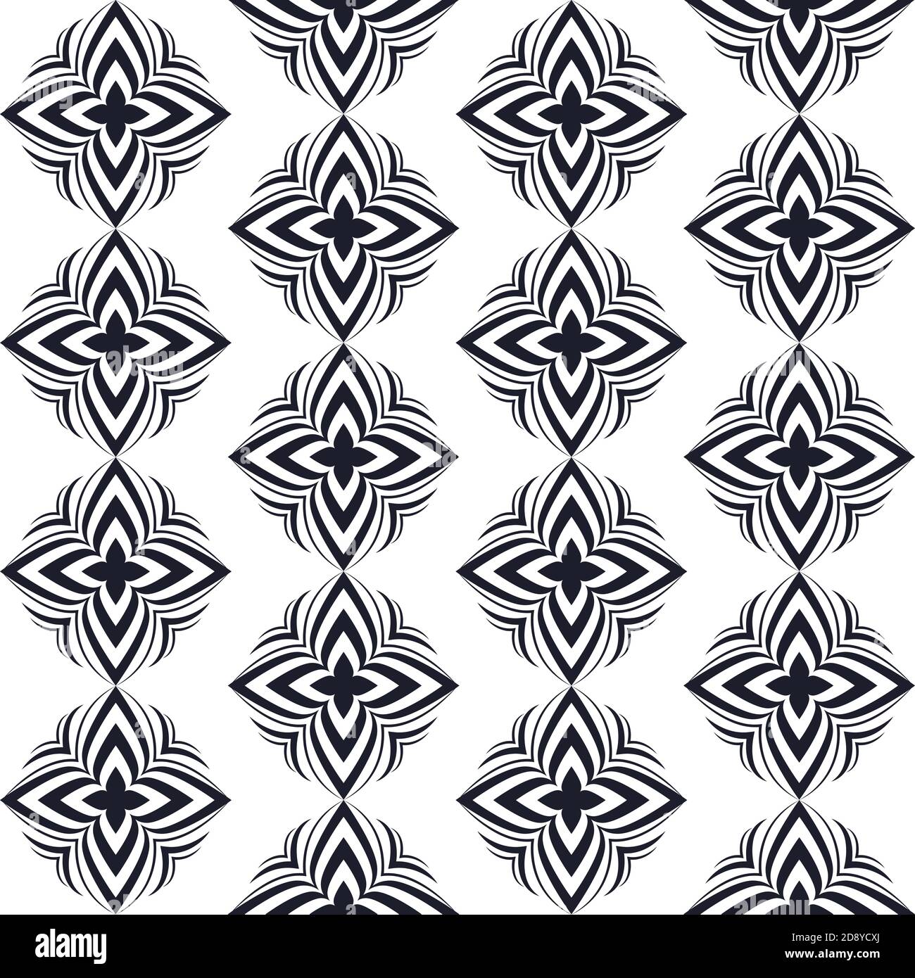 Repeating geometric scroll pattern Stock Vector Images - Alamy