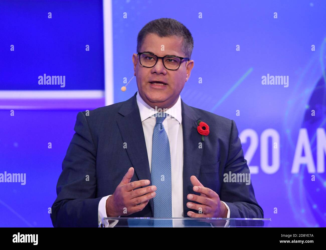 Business Secretary Alok Sharma speaking during the CBI annual ...