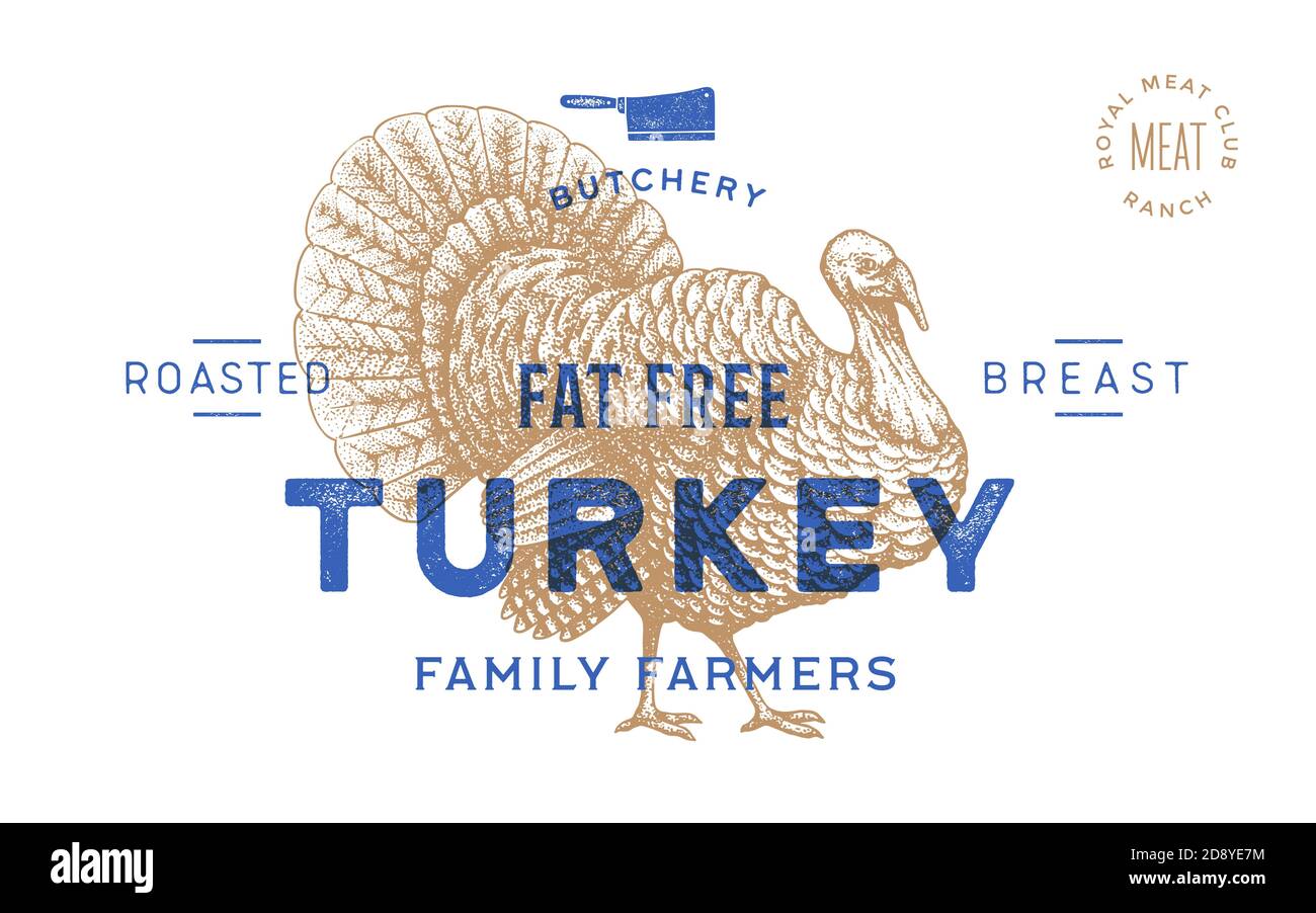 Vintage bird illustration label hi-res stock photography and images - Alamy