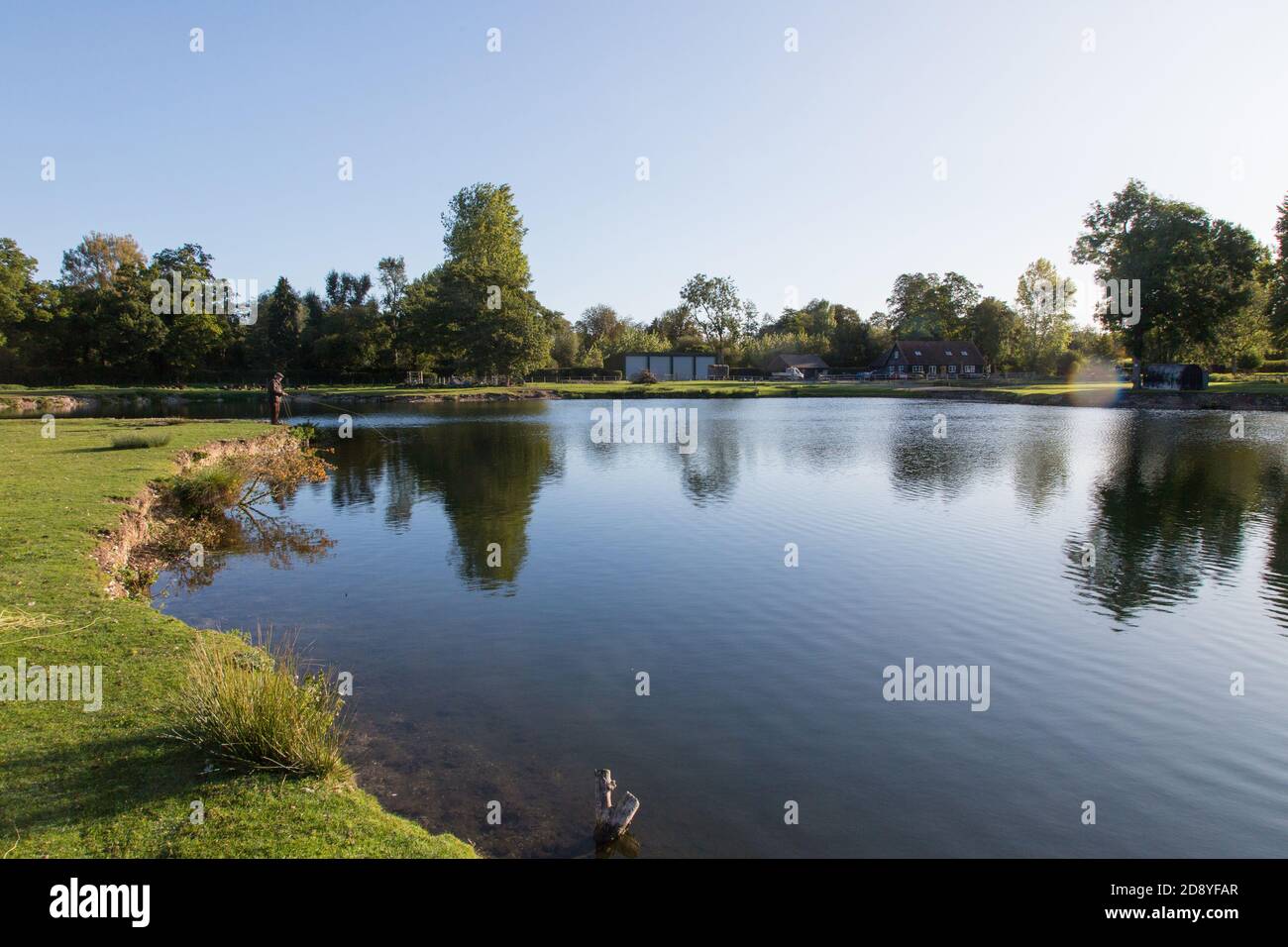 Testwood trout fishery, Hampshire, England, United Kingdom Stock Photo ...
