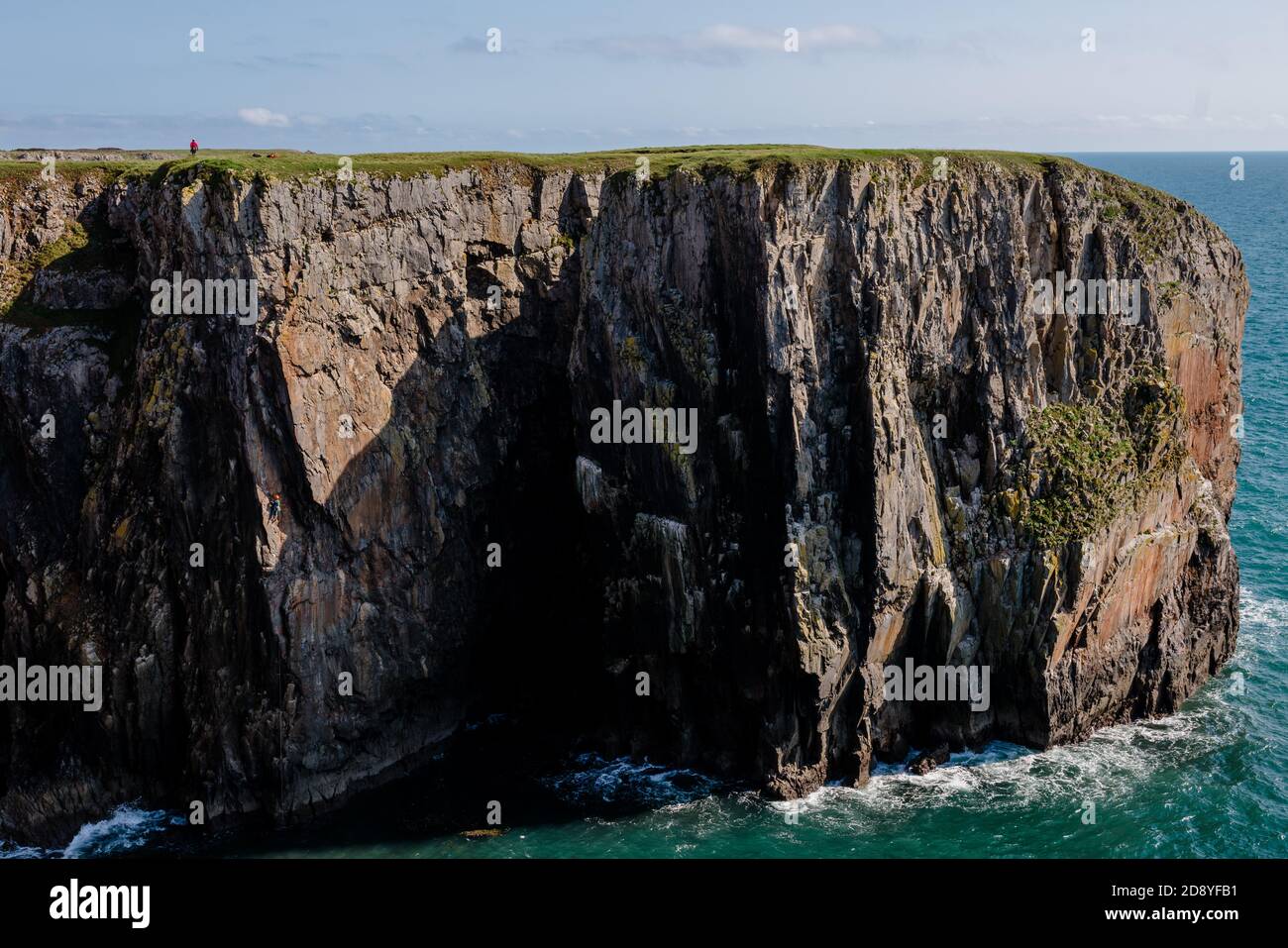 CASTLEMARTIN, WALES - 13 SEPTEMBER 2020: The Green Bridge of Wales ...