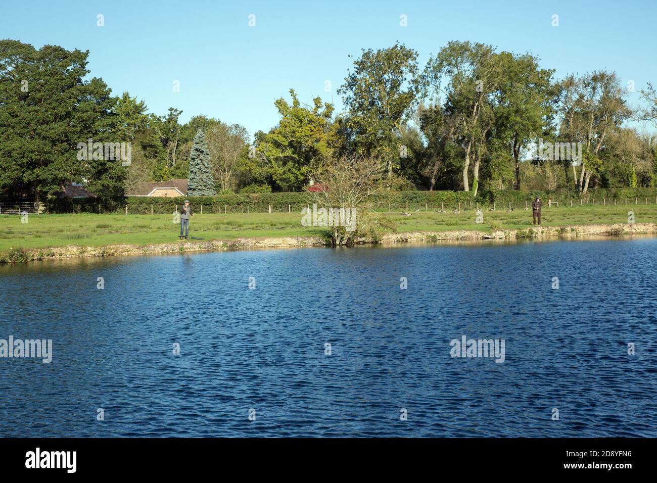 Testwood trout fishery, Hampshire, England, United Kingdom Stock Photo ...